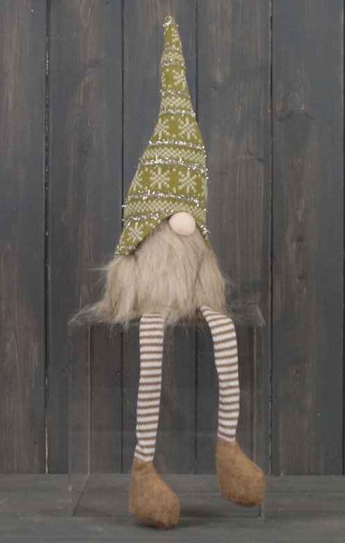 Green and Brown Shelf Sitting Gonk, Large | | Christmas Decorations ...