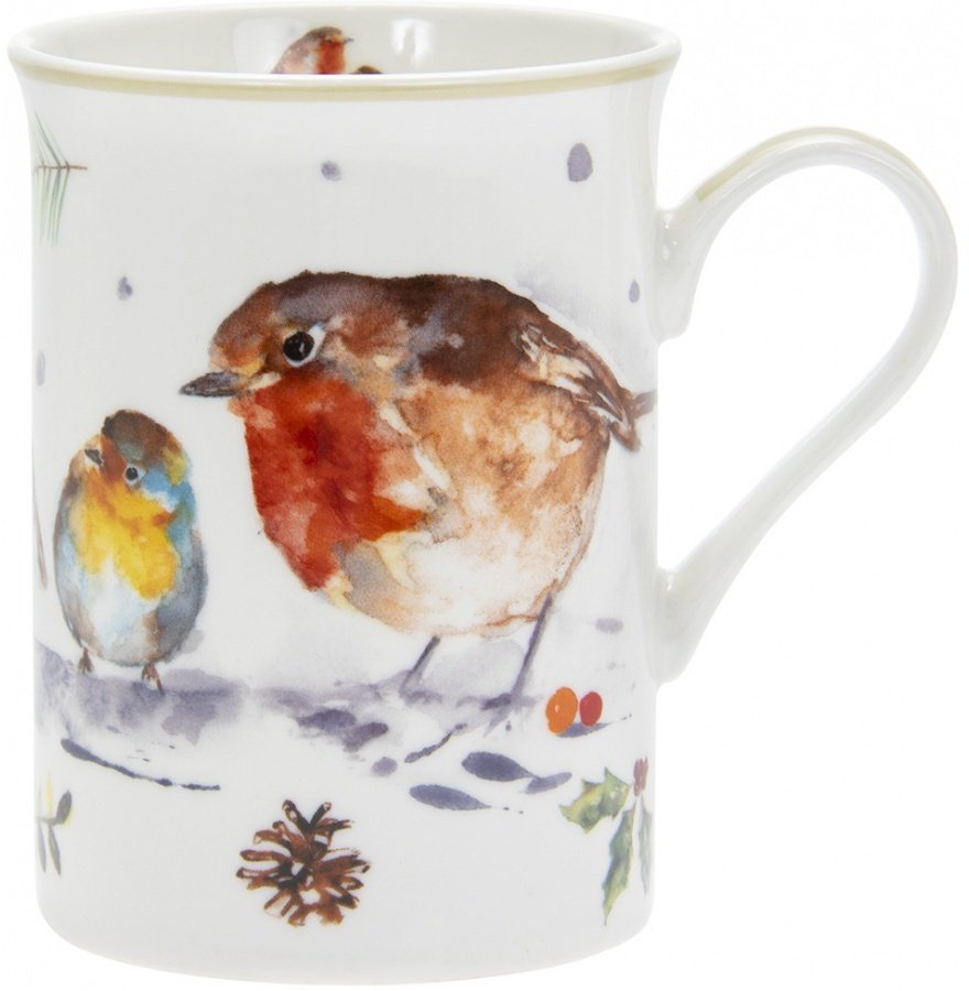 LP52102 / Illustrated Robin China Mug | 54774 | Christmas / Mugs and ...
