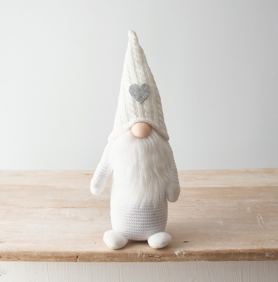 Winter White Gonk, 34cm | 54989 | Christmas / Standing Decorations ...