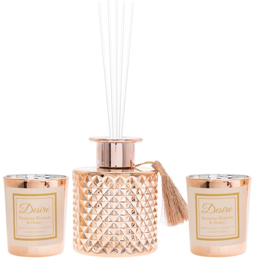 LP47048 / Desire Boutique Diffuser & Candle Set - Blossom & Honey ...