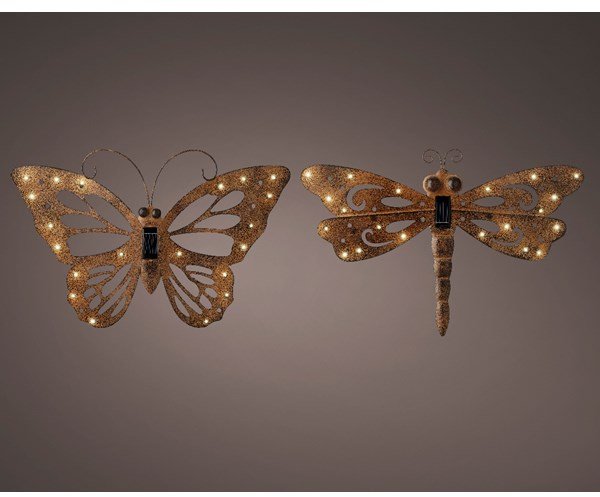 Two Assorted Insect Wall-Lights, 35cm | 55847 | Outdoor Living / Garden ...