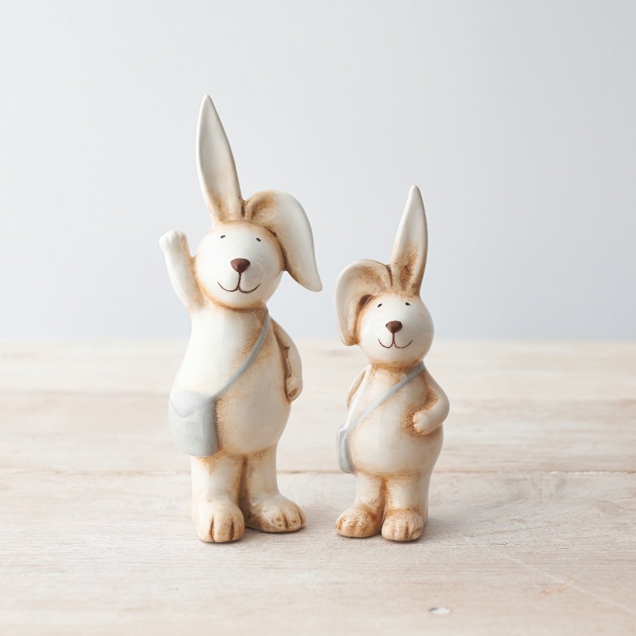 PL021054 - Small Rabbit Ornament with Bag, 12.5cm | | Spring & Easter ...