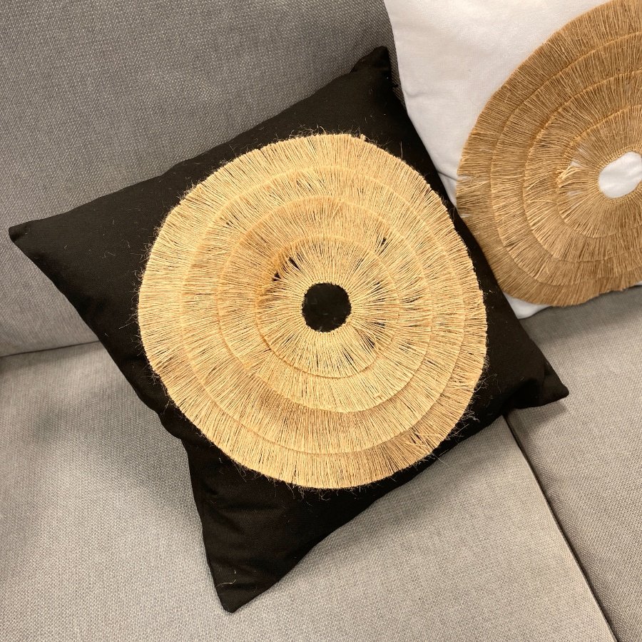 TX1275 / Natural Jute Cushions, 45x45cm | 56096 | Interior Decor ...