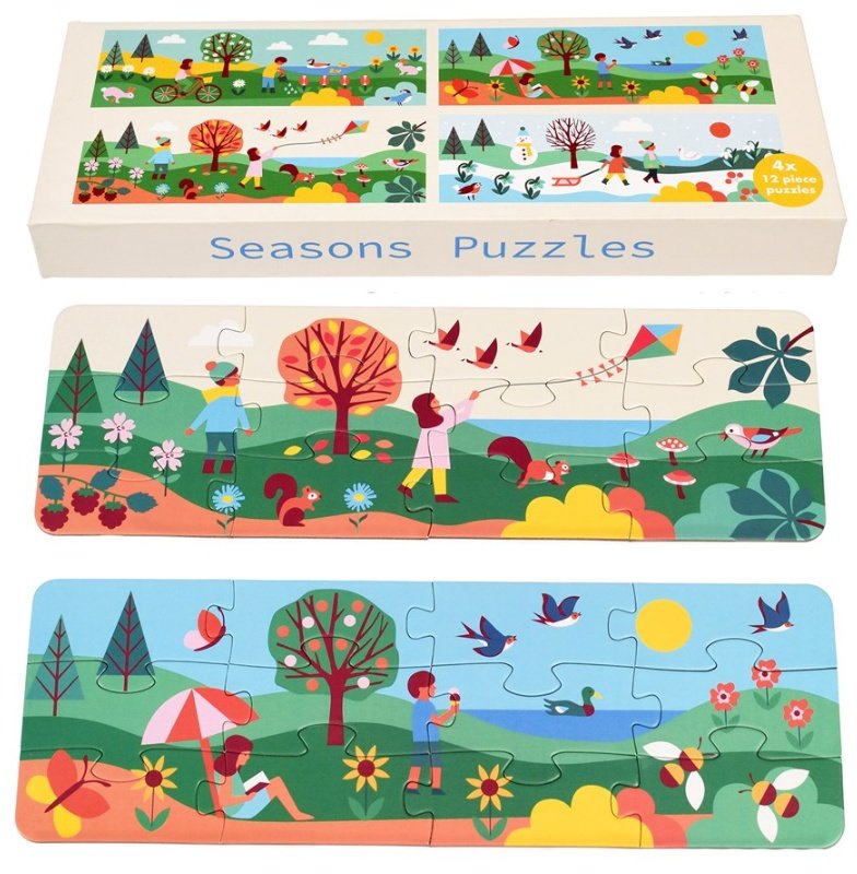 29510 / 26.6cm Set of 4 Four Seasons Puzzle | 56908 | Kids / Toys and ...