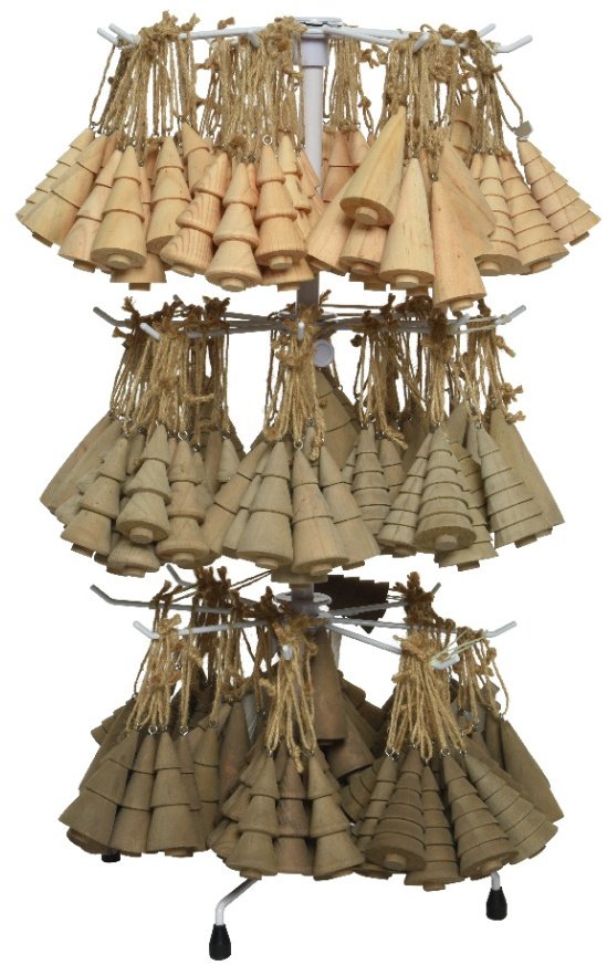 Wooden Tree Hanging Decorations - 12 Assorted, 6cm | 57865 | Christmas ...