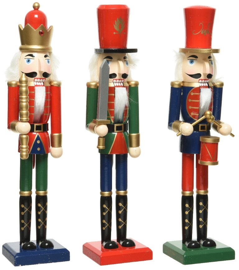 3 Assorted Traditional Nutcrackers, 38cm | 57889 | Christmas / Standing ...