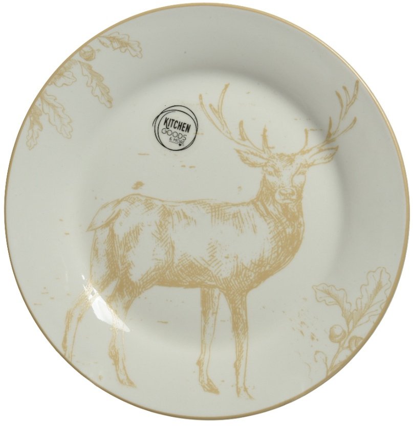 20.5cm Festive Stag Plate | 57929 | Christmas / Mugs and Kitchenware ...