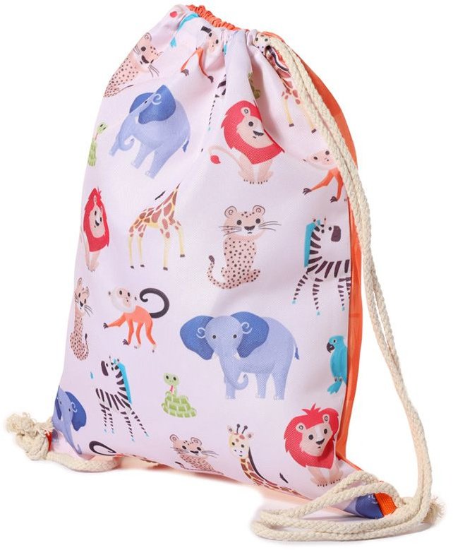 Zoo Animal Drawstring Bag | 58055 | Kids / Stationary / School Time ...