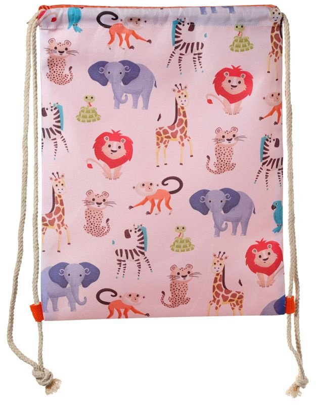 Zoo Animal Drawstring Bag | 58055 | Kids / Stationary / School Time ...
