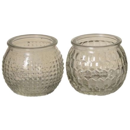 Glass T-Light Holders 2 Assorted | 58646 | Interior Decor / Candle ...