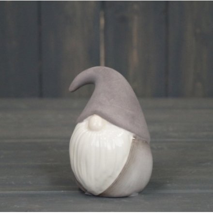 (10cm) Grey Ceramic Gonk | 59125 | Christmas / Ornaments | Rosefields