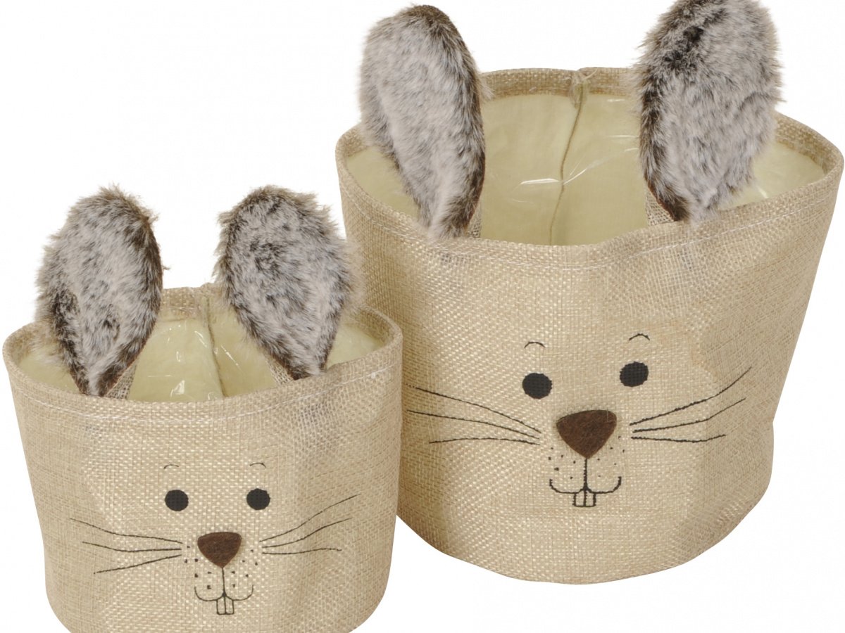 Bunny Baskets, set of 2 | 59497 | Children & Baby / Storage ...