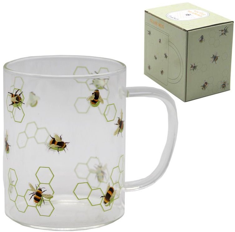Glass Bee Mug | 60018 | Kitchen & Table / Mugs & Cups | Rosefields