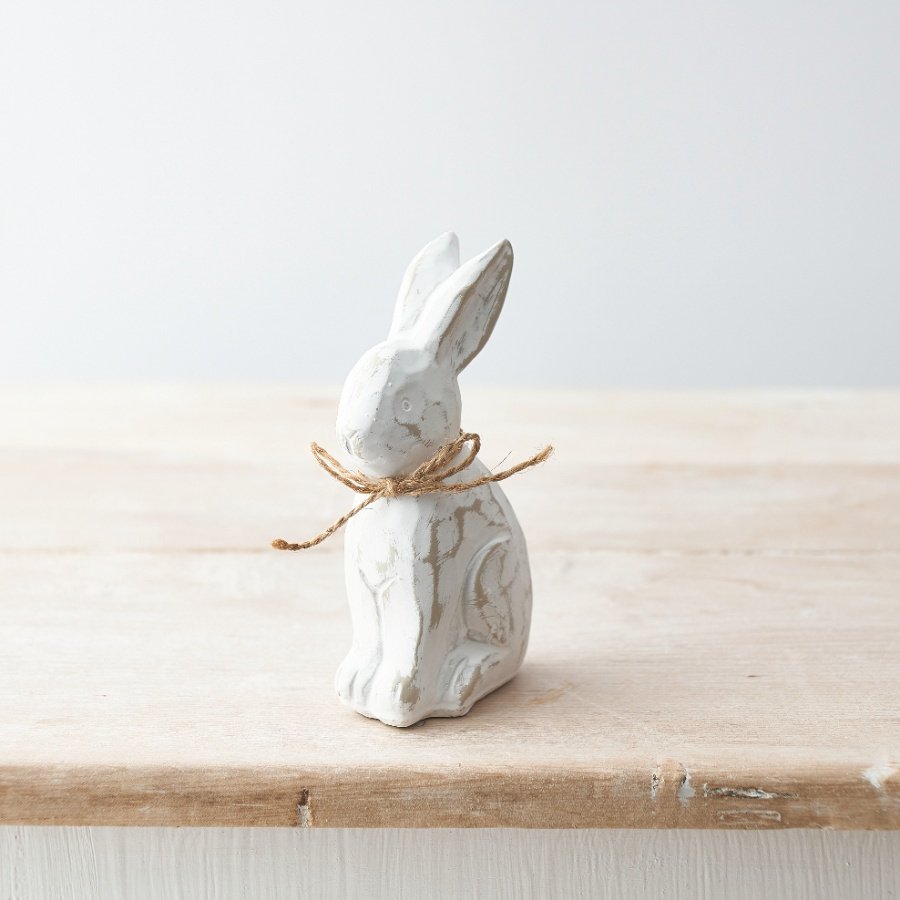 Polyresin Bunny Ornament, 14cm | 60037 | Interior Decor / Home ...