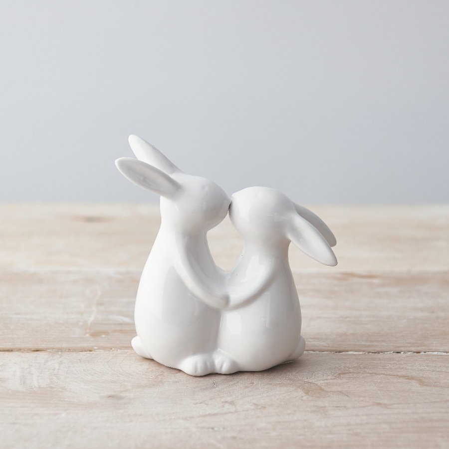 PL023203 - Kissing Bunnies, 10cm | | Spring & Easter / Bunny Rabbits ...