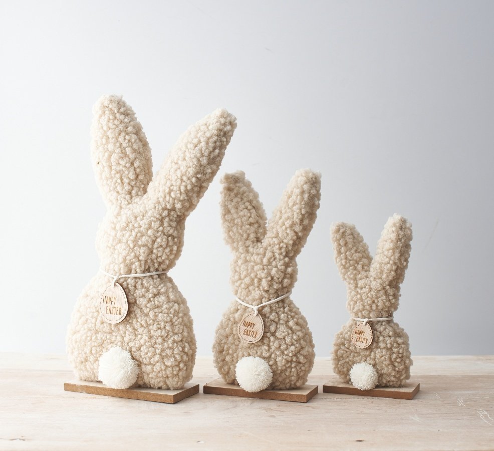 Sherpa Easter Bunny, 19cm Small | 60249 | Homeware / Decorative ...