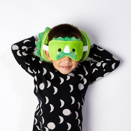 Travel Pillow & Eye Mask, Dinosaur | 60637 | Kids / Soft Toys | Rosefields