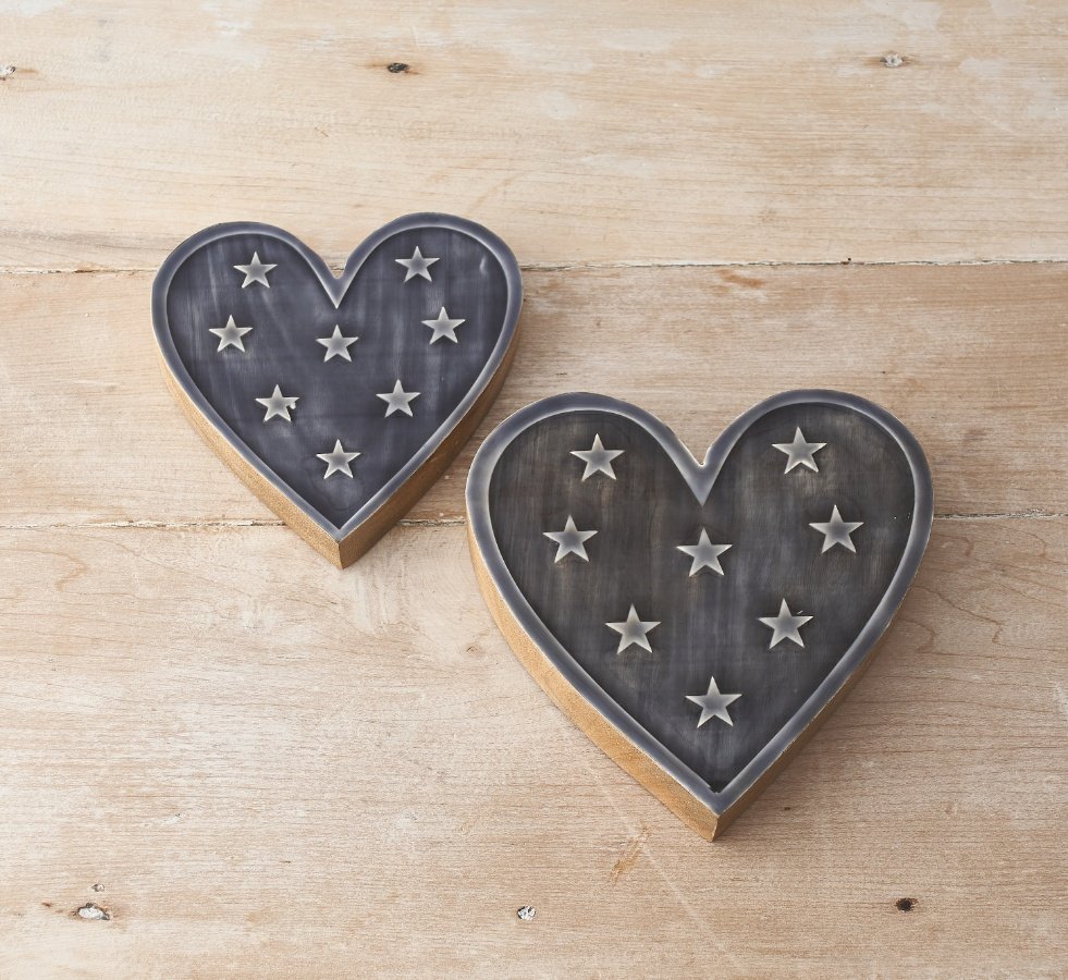 PL233709 - Mango Wood Heart W/Enamel, 15cm | | Christmas / Ornaments ...