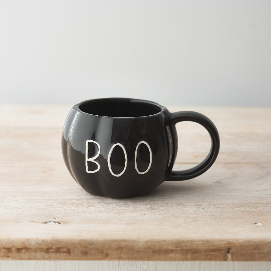 Black BOO Mug | 60955 | Ranges / Autumn & Halloween | Rosefields