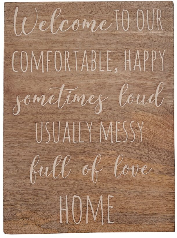 Sign759 / Welcome to our Home Sign, 30cm | 61206 | Homeware ...