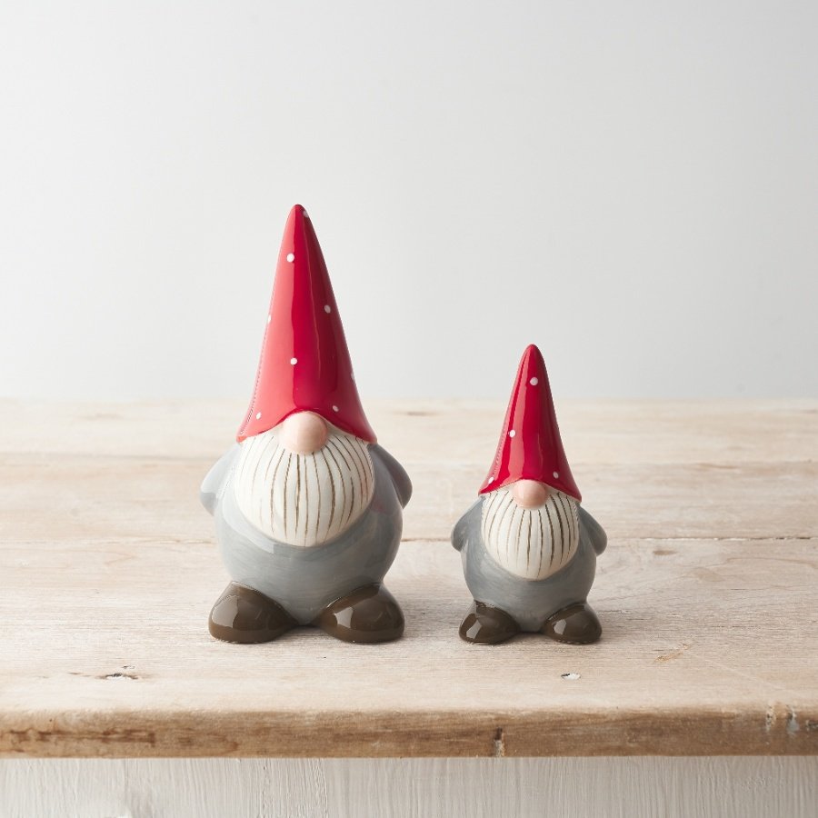 Red Ceramic Standing Gonk, 11cm | 61718 | Christmas / Gonks | Rosefields