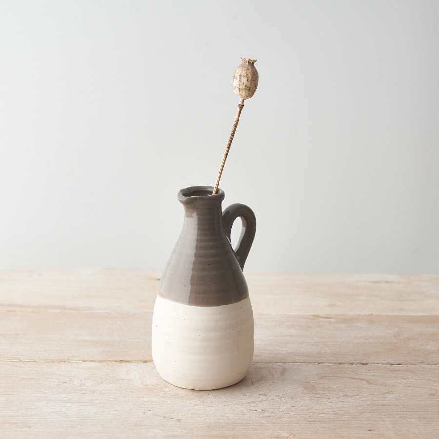 Ceramic Grey Jug, 14.5cm | 61725 | Interior Decor / Jugs & Vases ...
