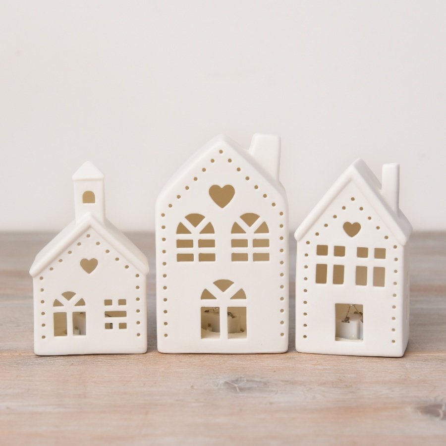 Light Up Heart Detail House, 11cm | 61834 | Christmas / Display and ...