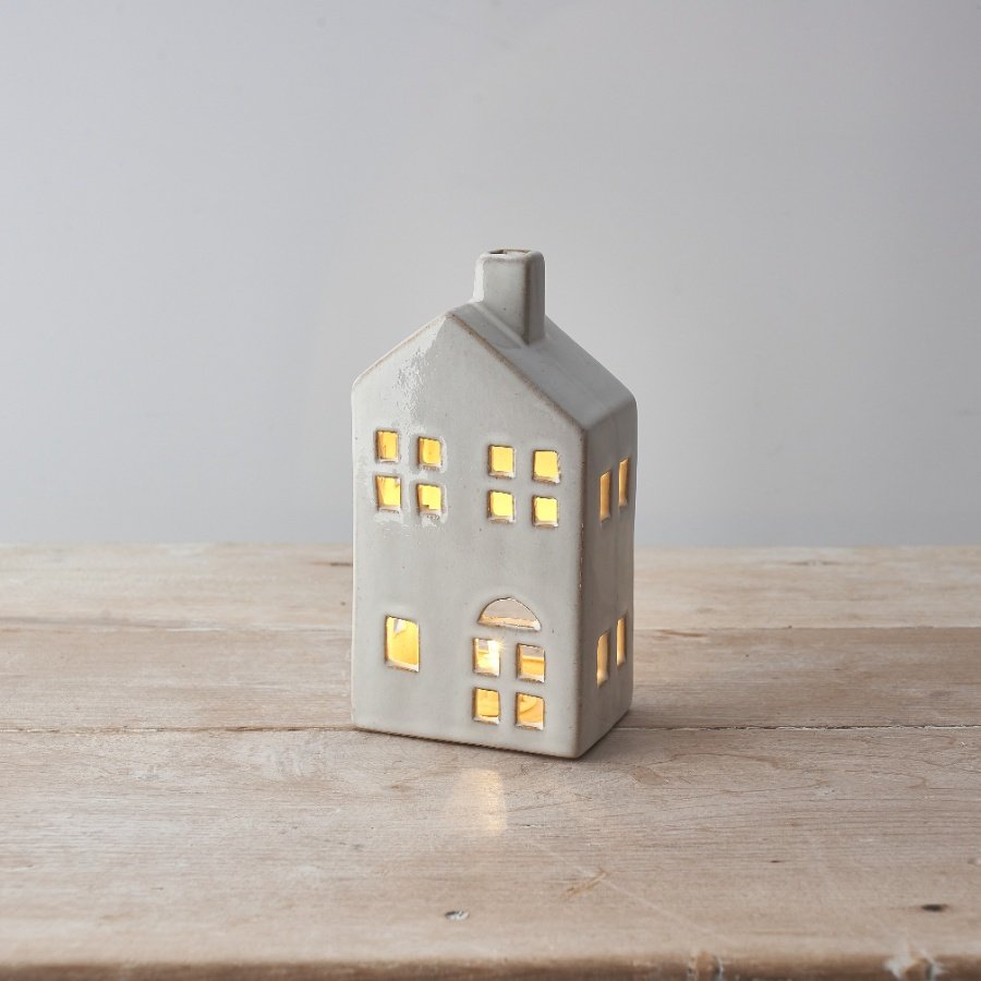 17cm Natural House With LED T-Light | 61835 | Christmas / Display and ...