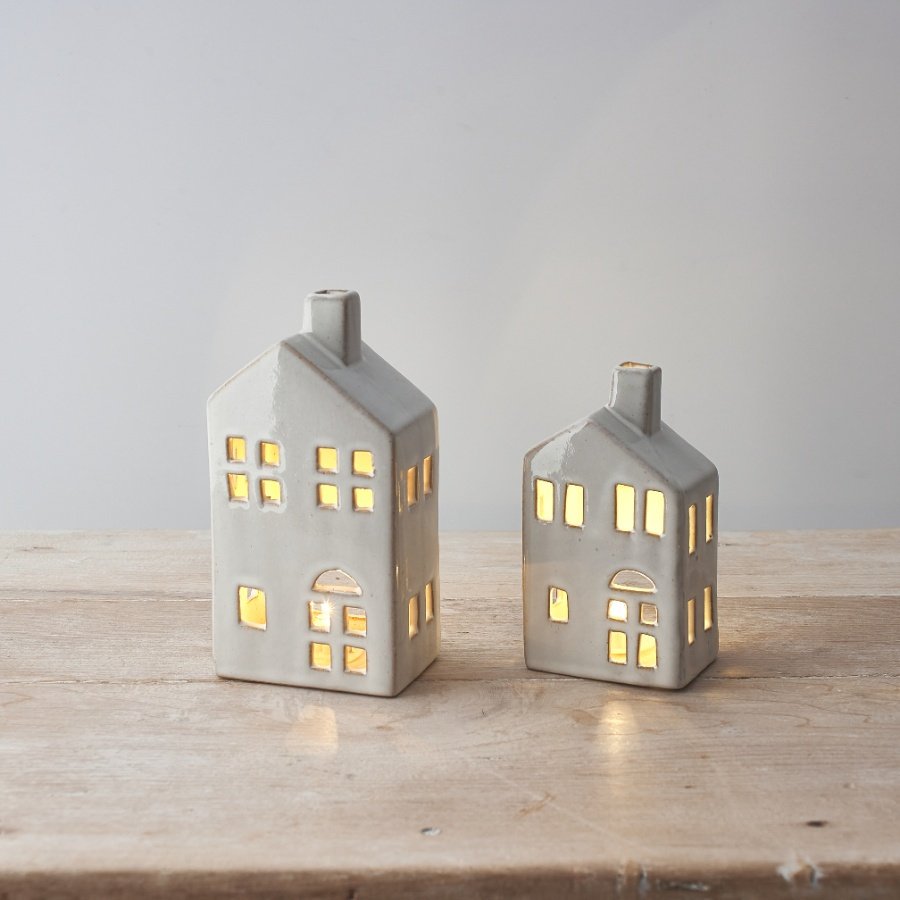 PL023177 - Natural House With LED T-Light, 17cm | | Christmas / Candle ...
