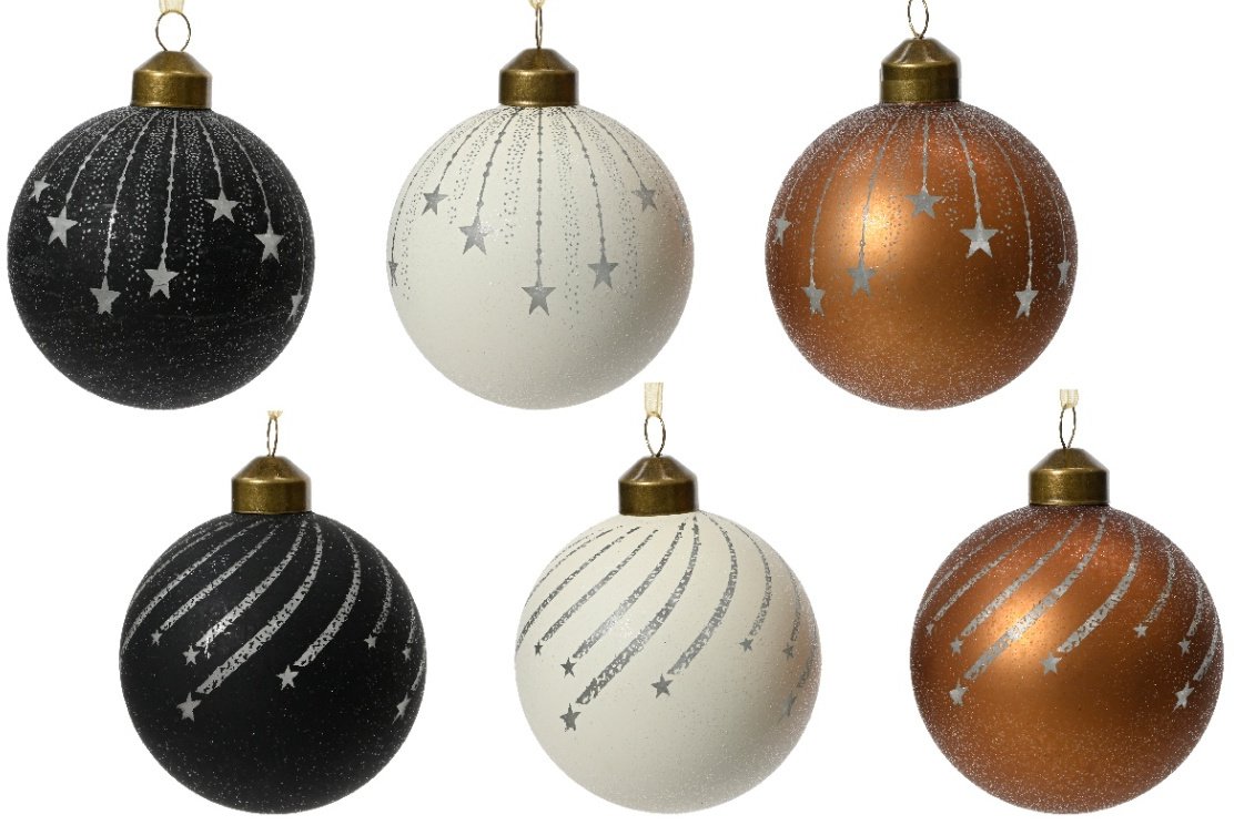 Glass Star Bauble Mix | 61959 | Christmas / Baubles | Rosefields