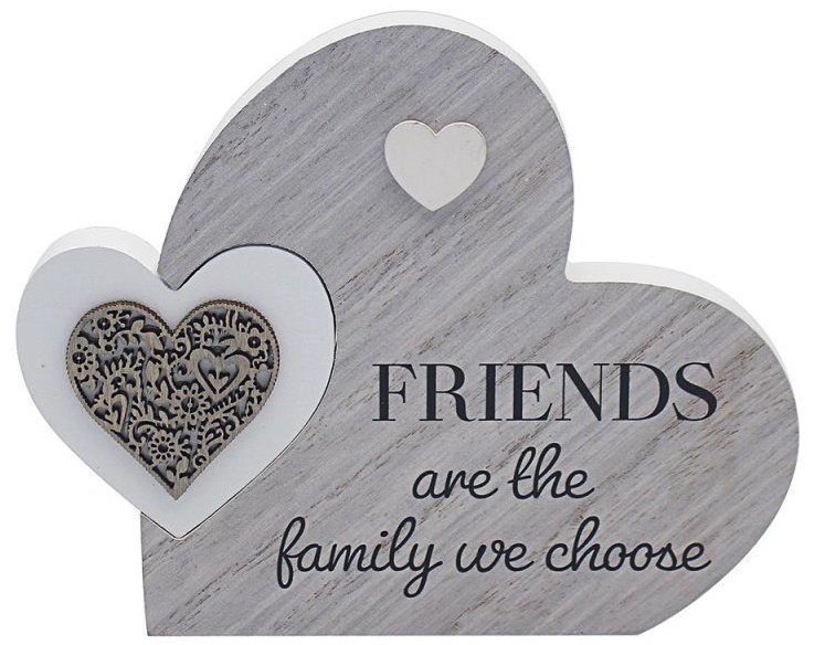 LP49810 / Double Heart "Friends" Plaque, 19cm | 62774 | Signs & Plaques ...
