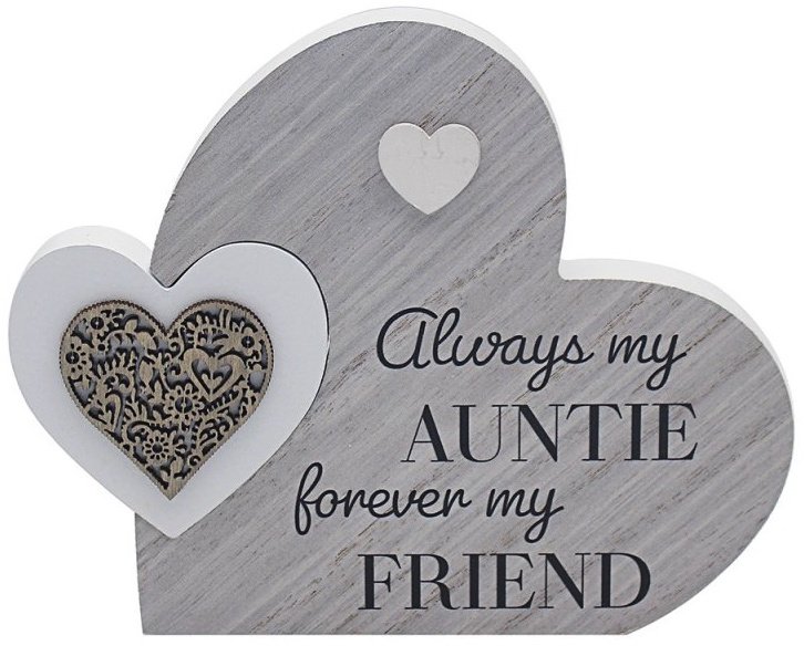 LP49815 / Double Heart "Auntie" Plaque, 19cm | 62779 | | Rosefields