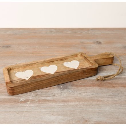 Heart Dish W/Handle, 32CM | 63473 | Homeware / Decorative Trays ...