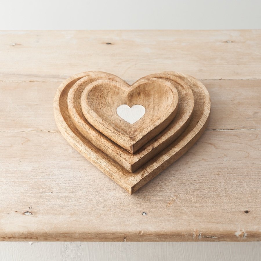 PL335594 - Rustic Wooden Heart Dish, 20cm | | Spring & Easter / Kitchen ...