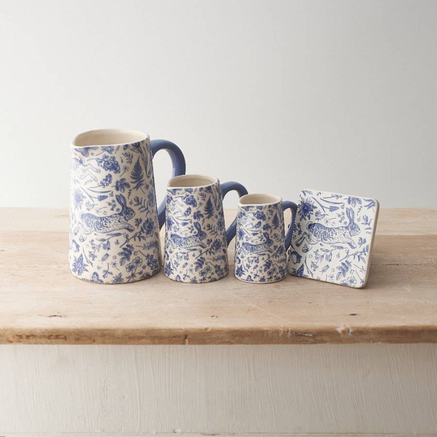Blue Hare Jug, 16cm | 63766 | Interior Decor / Jugs & Vases | Rosefields