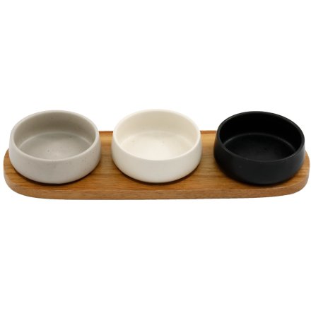 KG3328 / Tapas Set W/bamboo Tray | 64015 | Kitchen & Table / Party ...