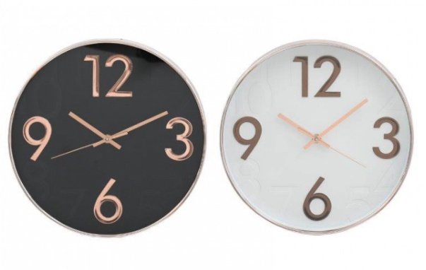 CL3012 / Colour Clock In Rose Gold, 2A 30.5cm | 64035 | Interior Decor ...