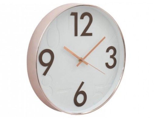 CL3012 / Colour Clock In Rose Gold, 2A 30.5cm | 64035 | Interior Decor ...