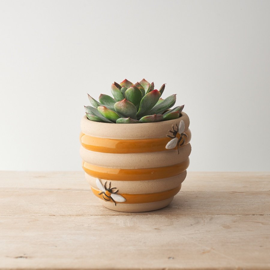 Bee & Hive Planter, 12cm | 64445 | Interior Decor / Birds and ...