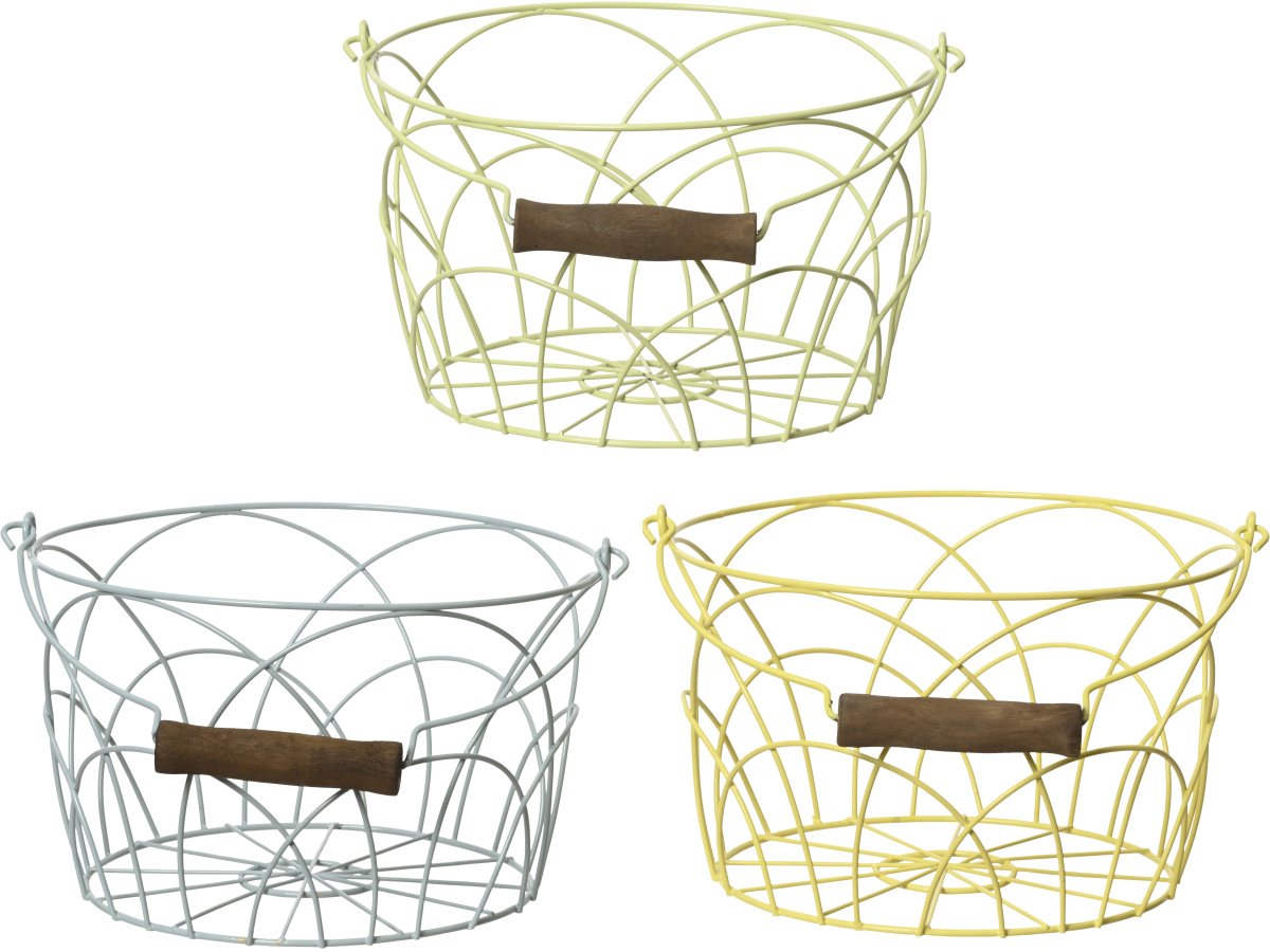 Coloured Wire Basket, 3A 20cm | 64715 | Kids / Bedroom / Playroom ...