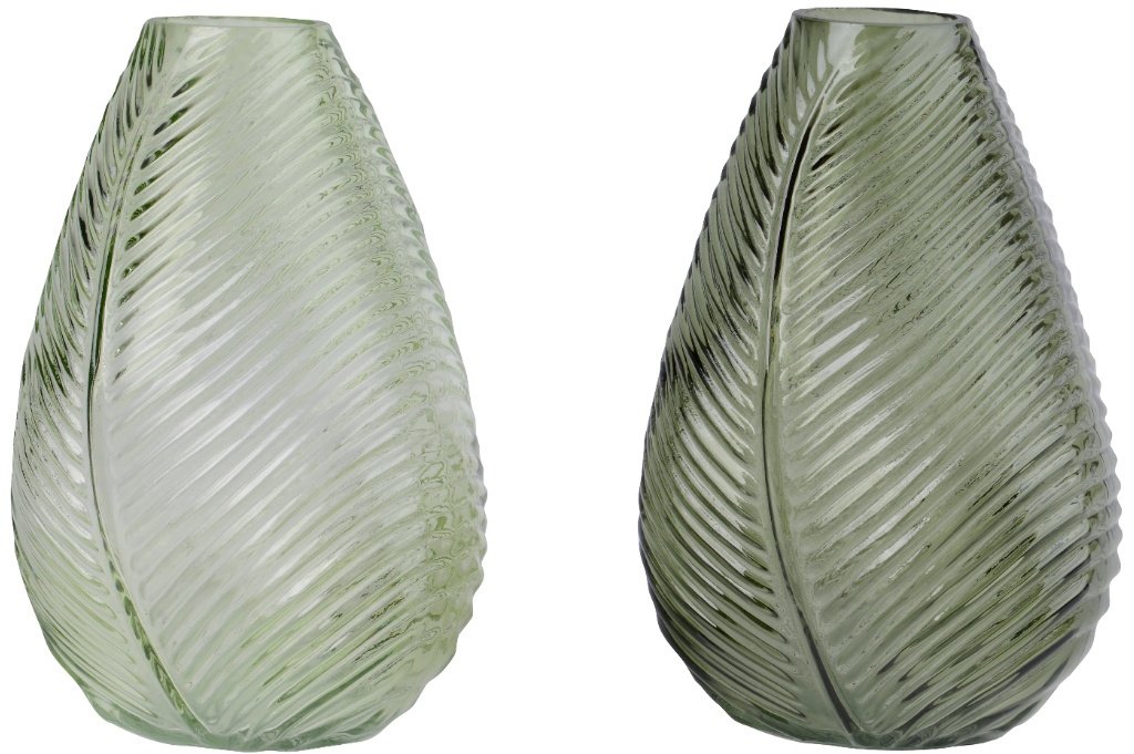 Green Leaf Vase Mix, 20cm | 64753 | Interior Decor / Jugs & Vases | Rosefields