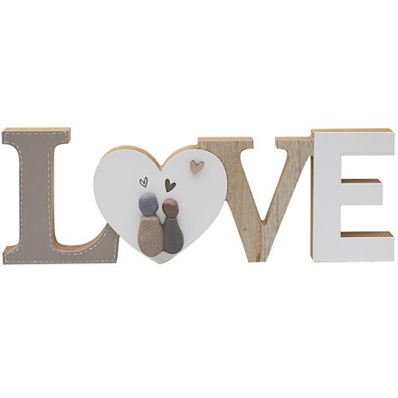 LP72316 / Standing Love Plaque, 40cm | 64924 | Signs & Plaques / Wooden ...