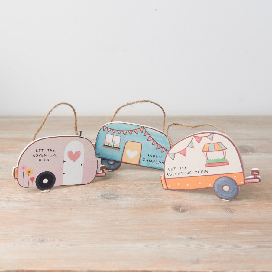 Adventure Caravan Plaque, 14cm | 64965 | Signs & Plaques / Wooden Signs ...
