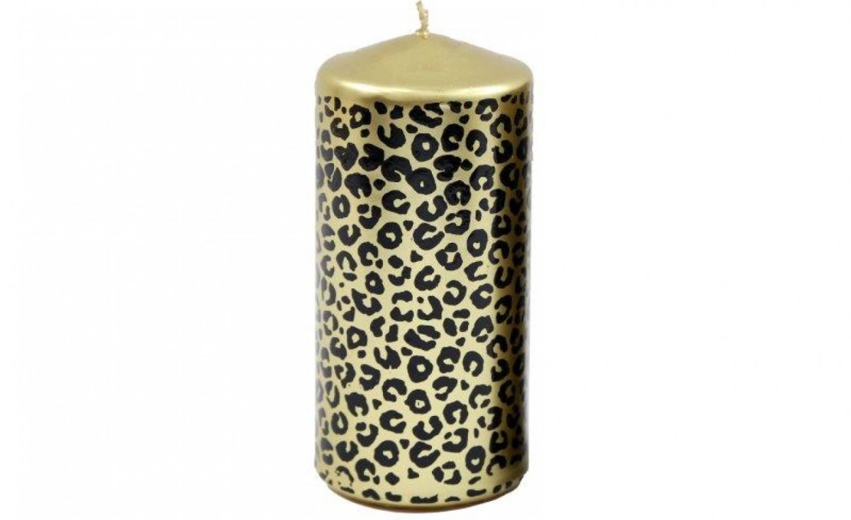 CD6196 / Pillar Leopard Print Candle, 15cm | 65136 | Interior Decor ...