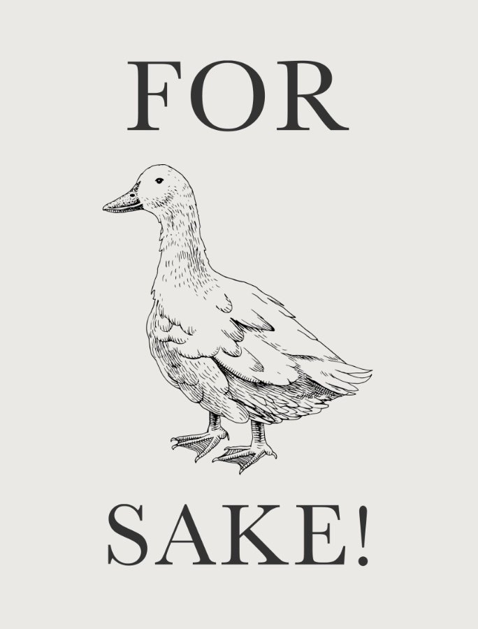 For Sake Metal Sign, 20cm | 65247 | Kitchen & Dining / Signs & Memo ...