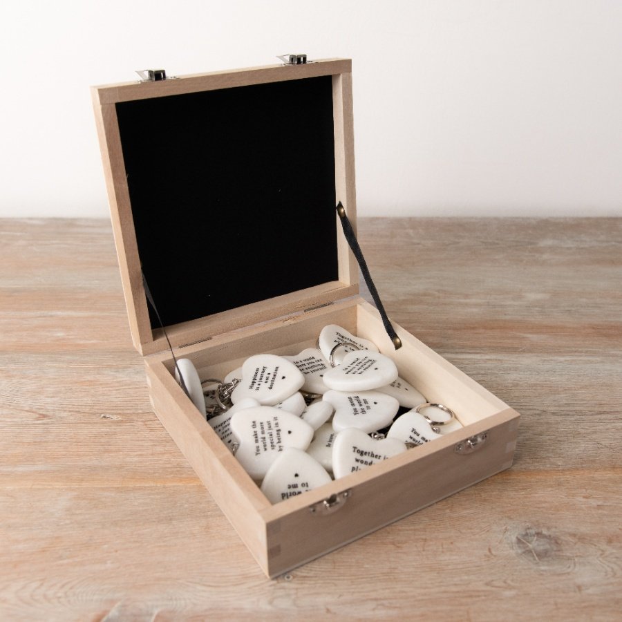 Marble Slogan Key Chain, 4.8cm | 65335 | Ranges / Hearts | Rosefields