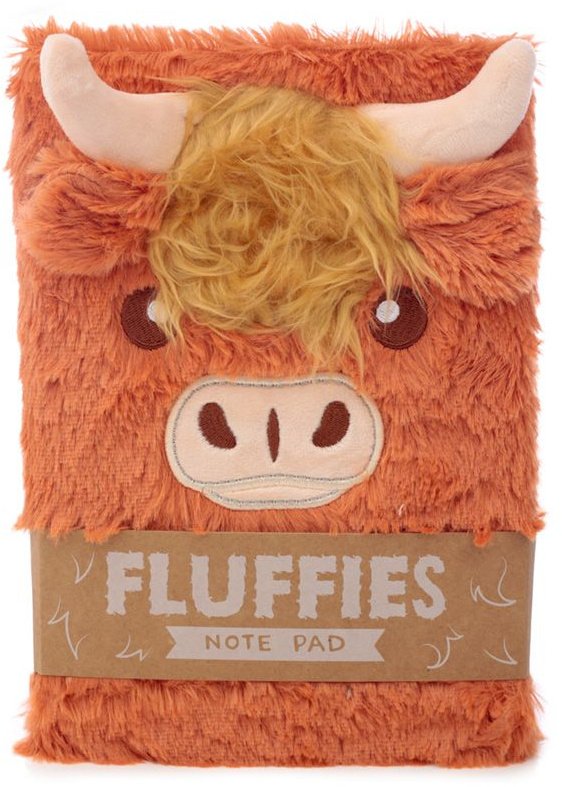 Highland Cow Fluffy A5 Notepad, 22cm | 65580 | Ranges / Notebooks ...