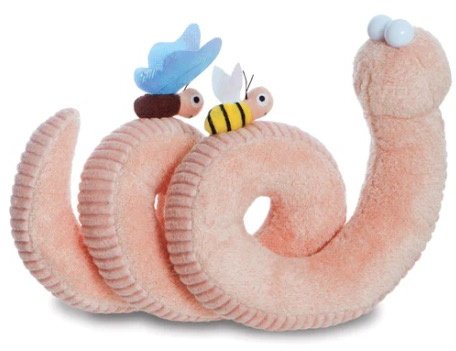Plush Super Worm Toy, 20cm | 65643 | Kids / Soft Toys | Rosefields