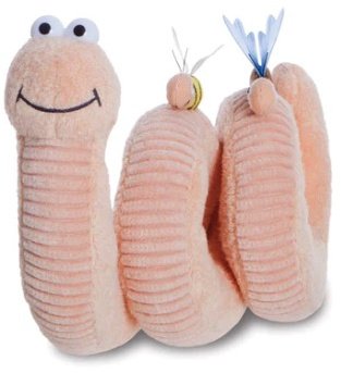 Plush Super Worm Toy, 20cm | 65643 | Kids / Soft Toys | Rosefields