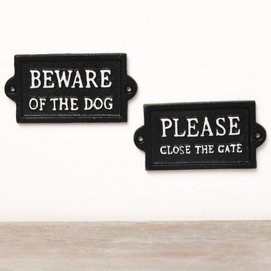 PL808536 - Black Please Close The Gate Sign, 12.7cm | | Everyday ...
